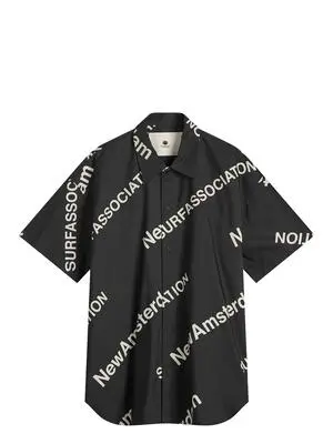 NEW AMSTERDAM SURF ASSOCIATION Logo Printed Shirt - Black Base