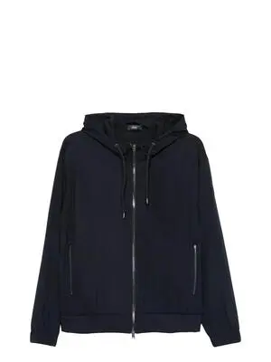 Herno Logo-patch Hoodie - Blue