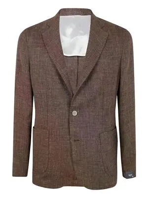 BARBA NAPOLI Single-breasted Blazer - Brown