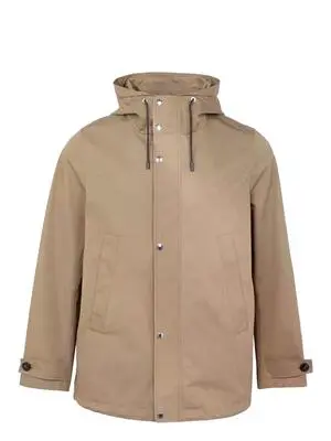 YVES SALOMON Hooded Jacket - Brown