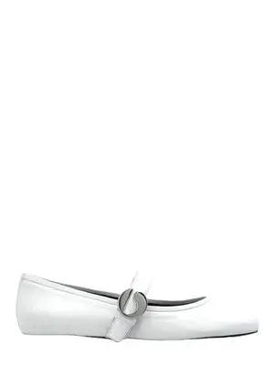 Coperni Leather Ballet Flats - White
