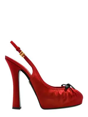 Dolce & Gabbana 105mm Ballerina Pumps - Red