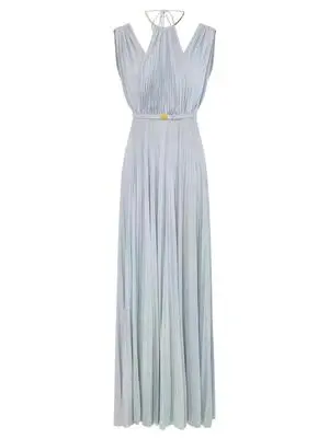 Elisabetta Franchi Lurex-detail Gown - Blue