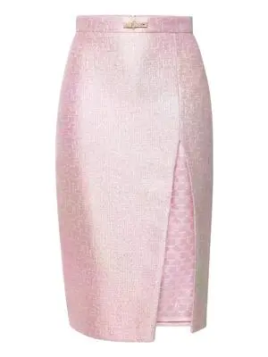 Elisabetta Franchi Side-slit Skirt - Pink
