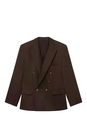 Casablanca Peak-lapel Blazer - Brown