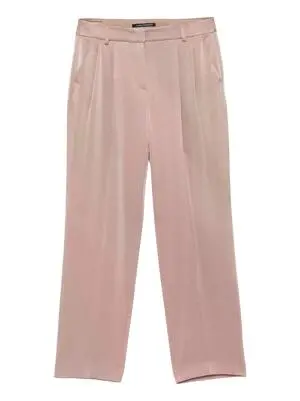 LUISA CERANO Satin Trousers - Brown
