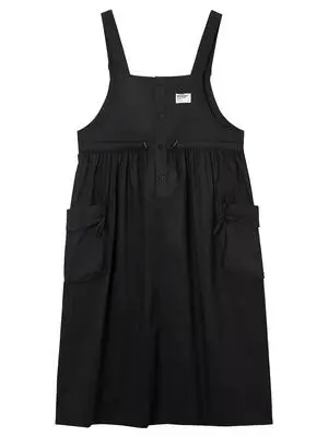 MUSIUM DIV. Logo-patch Midi Dress - Black