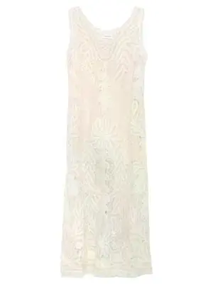 P.a.r.o.s.h Lace Maxi Dress - Neutrals