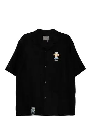 MUSIUM DIV. Logo-embroidered Shirt - Black