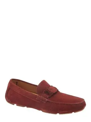 FERRAGAMO Suede Driving Loafer - College Red