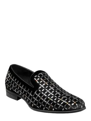 STACY ADAMS Stallford Rhinestone Loafer - Black Multi