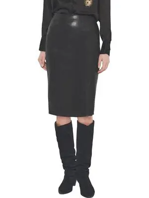 AS BY DF AS By DF Claude Stretch Leather Skirt