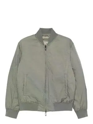 Emporio Armani Logo-jacquard Bomber Jacket - Green
