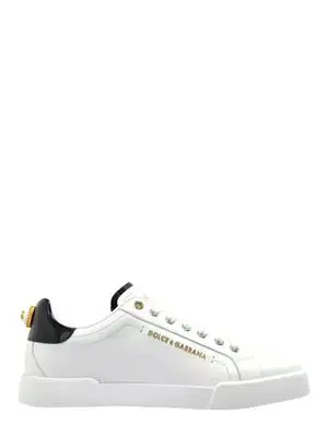 Dolce & Gabbana Portofino Lace-up Sneakers - White