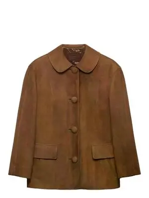Prada Suede Jacket - Brown