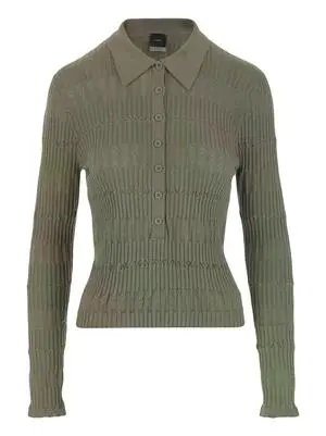 Pinko Polo-collar Top - Green