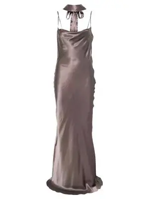 MANURI Vivie Silk Gown - Grey