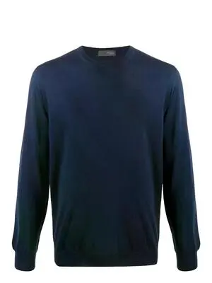 DRUMOHR Round Neck Knit Sweater - Blue