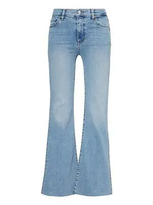 FRAME Flared-leg Cotton-blend Denim Jeans - Lark Raw After