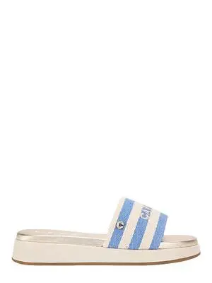 Carvela Palermo Striped Canvas Mules - Blue Other