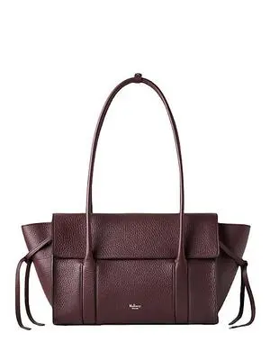 Mulberry Small Soft Bayswater Heavy-grain Leather Tote - Black Cherry