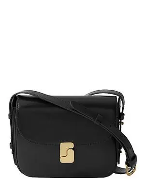 Soeur Bell Leather Cross-body Bag - Noir