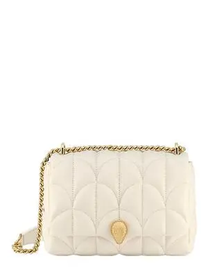 BVLGARI Serpenti Sugarloaf Leather Shoulder Bag - White