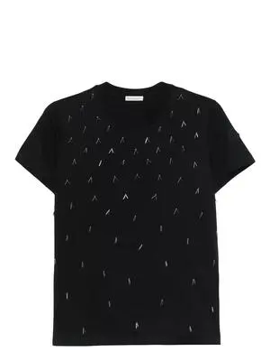 Moncler Beaded T-shirt - Black