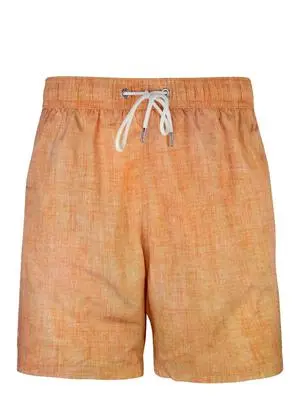 Paul & Shark Logo-plaque Swim Short - Orange