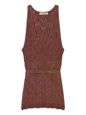 TWINSET Knitted Top - Brown
