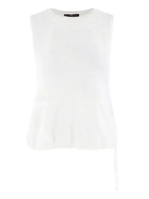 High Textured Tank - White