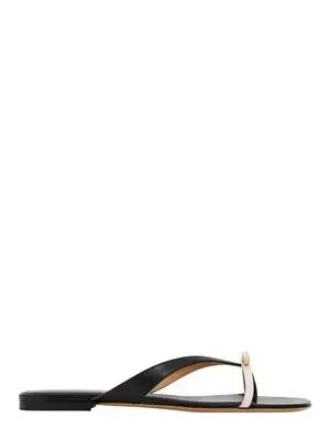 FERRAGAMO Bow-detail Flip Flops - Black