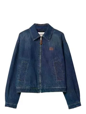 Miu Miu Denim Trucker Jacket - Blue