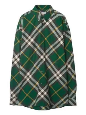 Burberry Check Longsleeve Shirt - Green