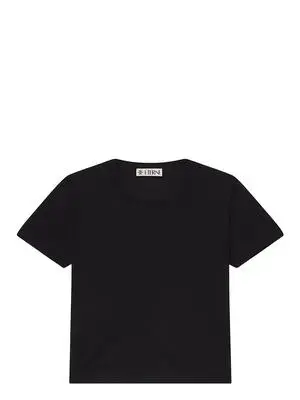 Eterne Van Cashmere Cropped T-shirt - Blk