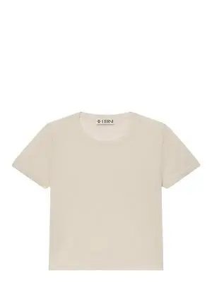 Eterne Van Cashmere Cropped T-shirt - Bone