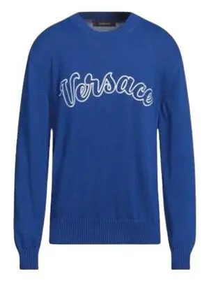 Versace Knit Sweater - Blue/white