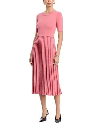 Elie Tahari Vesper Sweater Dress - Dragonfruit