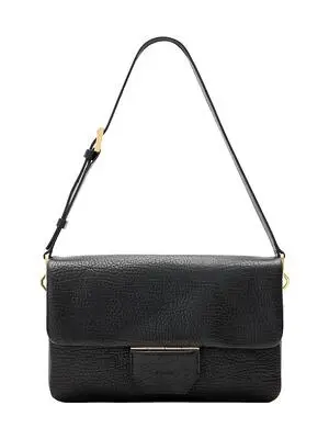 ALLSAINTS Ondine Medium Leather Shoulder Bag - Black