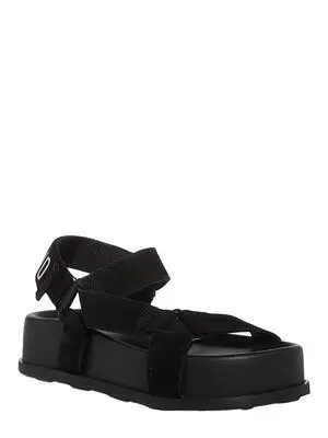 Moschino Strappy Platform Sandals - Black