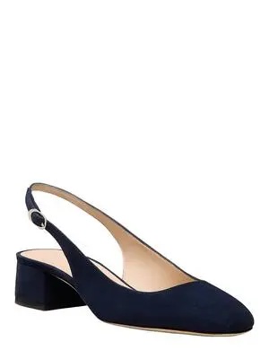 STUART WEITZMAN Maeve Slingback 35 Pumps - Nice Blue