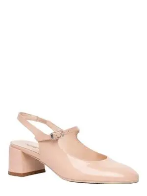 NEROGIARDINI Slingback Block Heel Pumps - Natural
