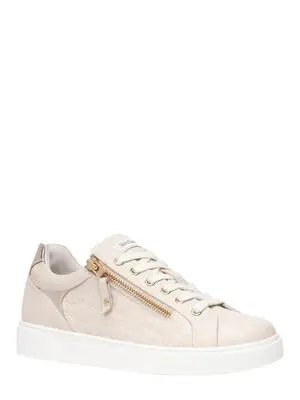 NEROGIARDINI Side Zip Sneakers - Beige