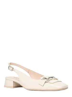 NEROGIARDINI Slingback Bit Loafer Pumps - Latte