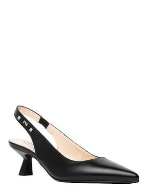 NEROGIARDINI Pointed Toe Slingback Pumps - Black