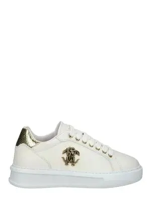 Roberto Cavalli Leather Sneakers - Neutrals