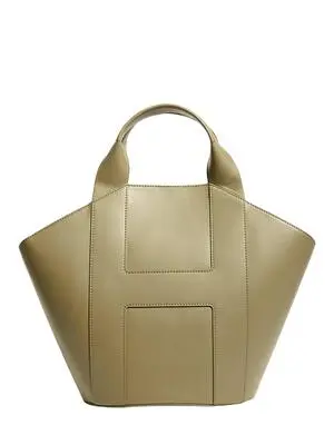 HARRODS Harrods Medium Leather Tote Bag