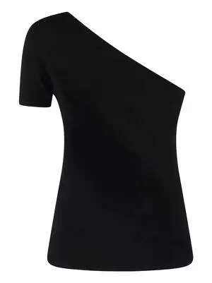 ROBERTO COLLINA Off-shoulder Top - Black