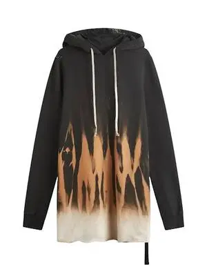 Rick Owens Pullover Hoodie - Black/terra