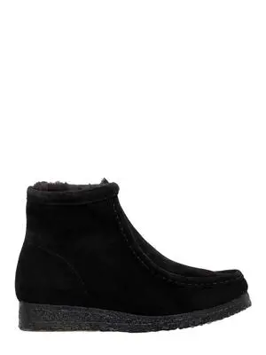 Clarks Wallabee Hi Suede Boots - Black